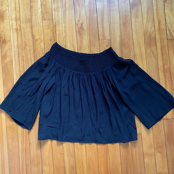 Aritzia | Tops | Aritzia Talula Small Black Off The Shoulder Blouse ...